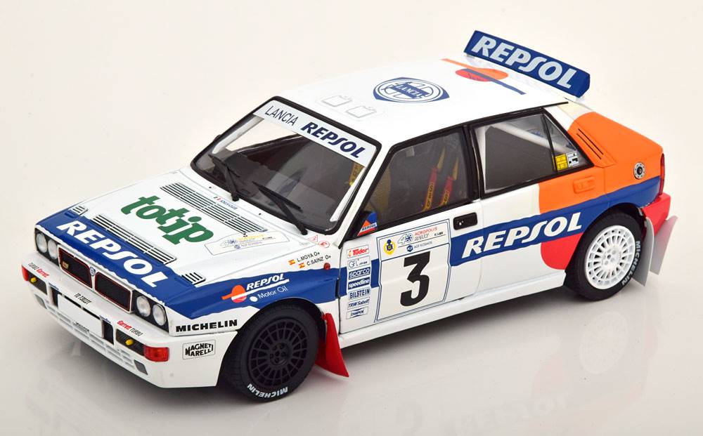 Lancia Delta HF Integrale No 3 Rally Acropolis 1993 Repsol Sainz/Moya